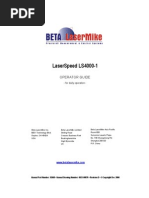 Laserspeed Ls4000-3: Operator Guide | PDF | Laser | Electromagnetic ...