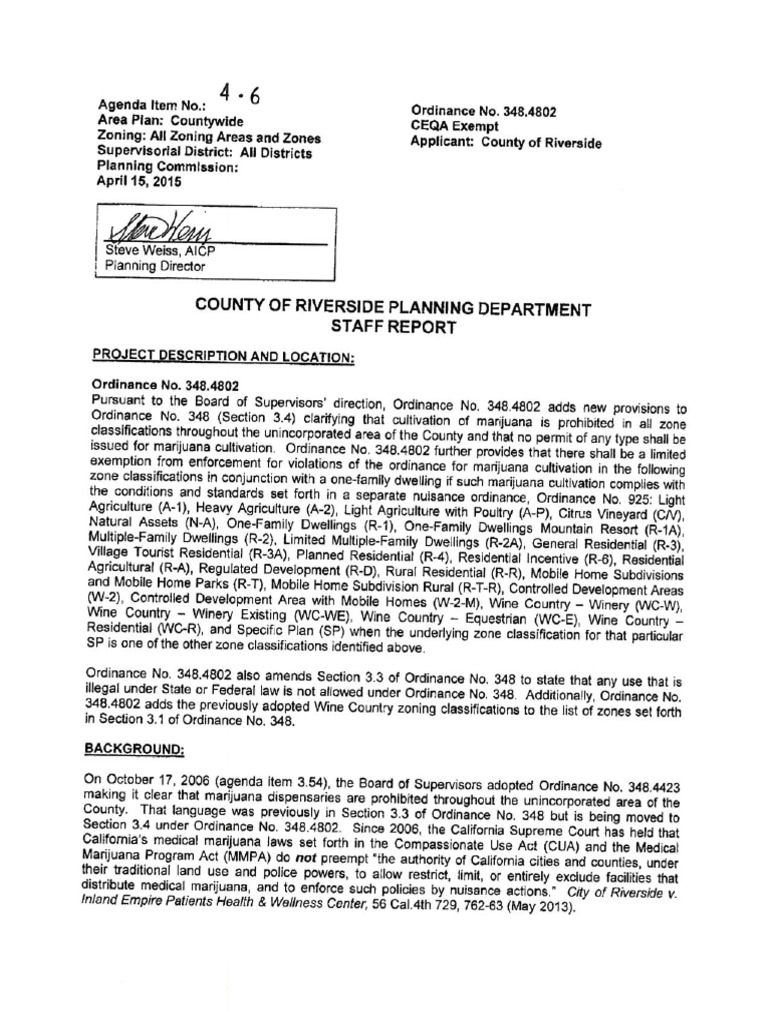 Marijuana Cultivation Ordinance | PDF