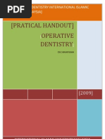 Marzouk Operative Dentistry, Modern Theory and Practice | PDF