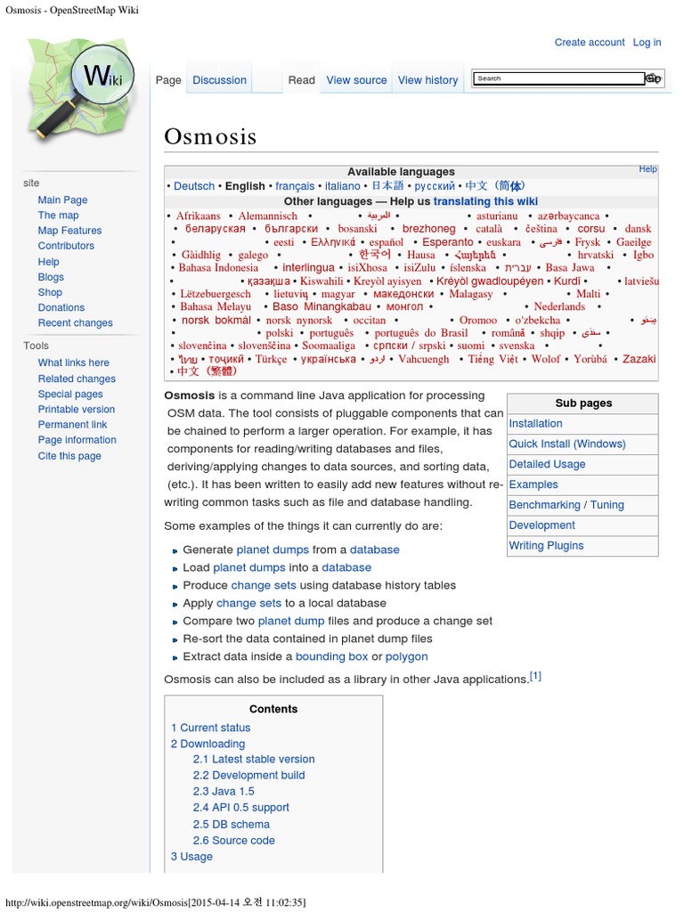 Osmosis Guide for OSM Developers | PDF | Java (Programming Language ...