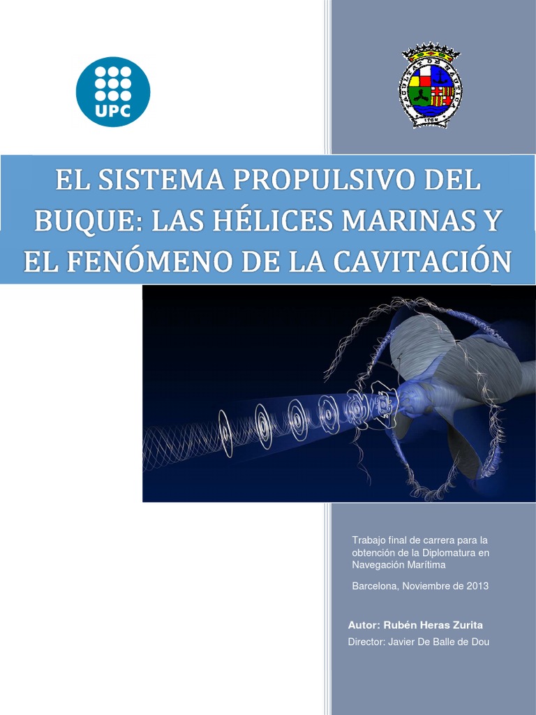 Hélices marinas y cavitación en buques | PDF | Hélice | Barcos