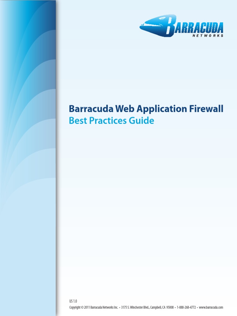 Barracuda Web Application Firewall Best Practices Guide PDF | PDF | Http Cookie | Proxy Server