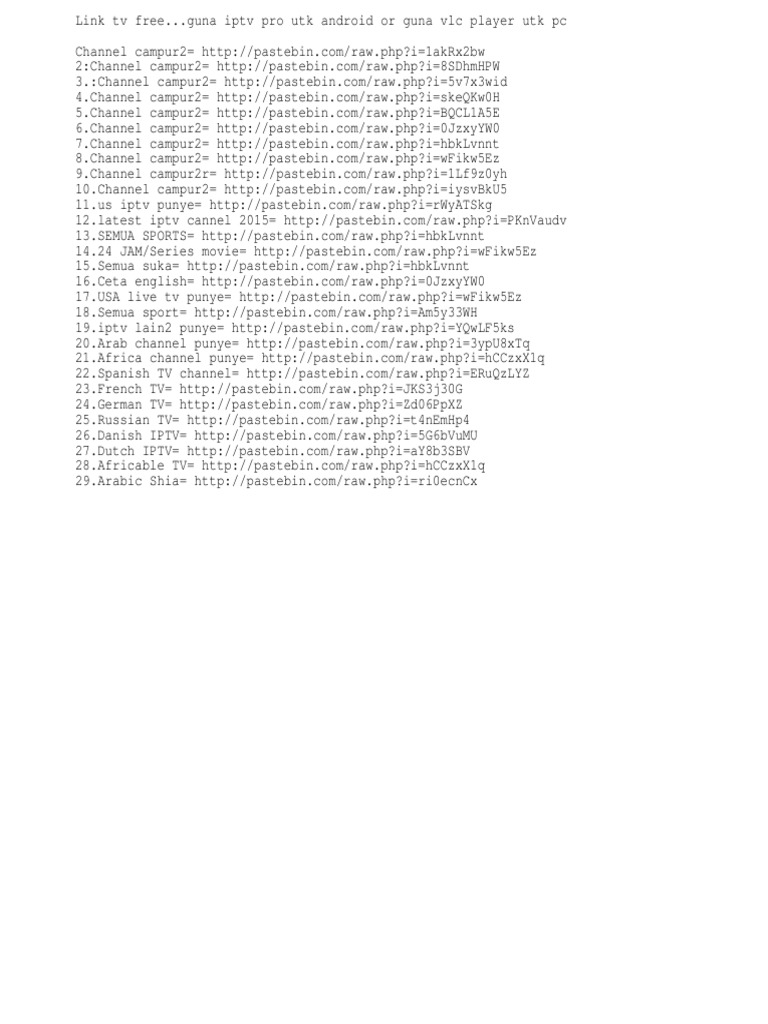 Link TV Iptv | PDF