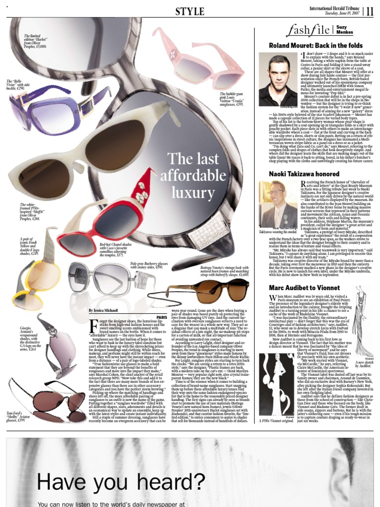 Luxurious Sunglasses | PDF | Sunglasses | Fashion