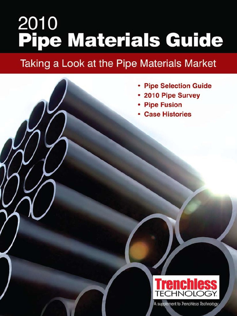 2010 Pipe Materials Guide | PDF | Pipe (Fluid Conveyance) | Polyvinyl ...