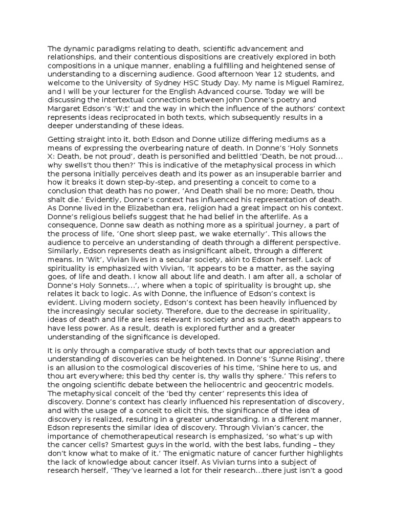 John Donne's Poetry + W T by Edson | PDF | Poetry | Soul