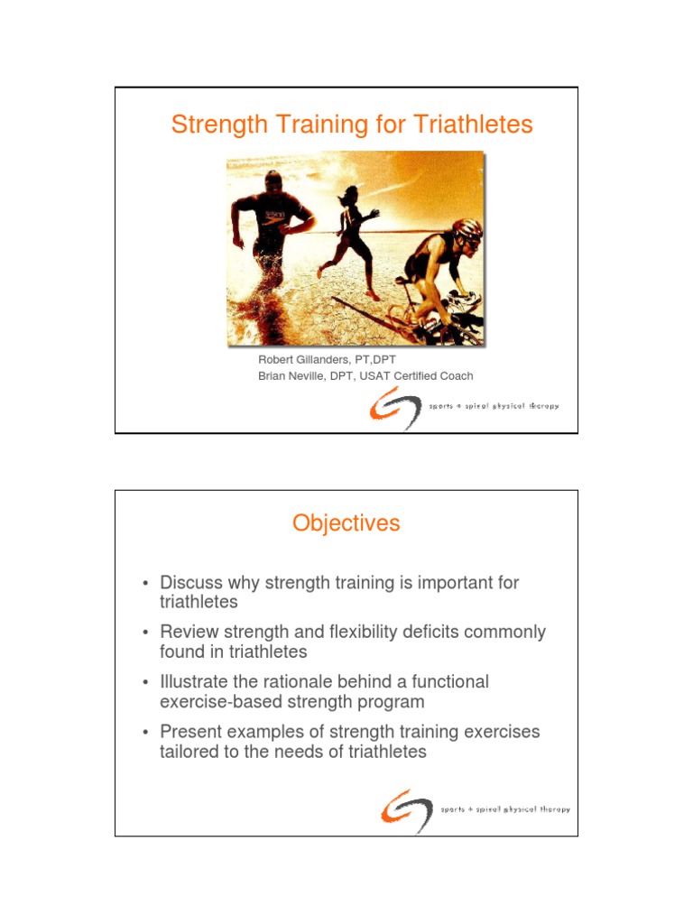 Strength Training For Triathletes Hand Out Pdf Shoulder