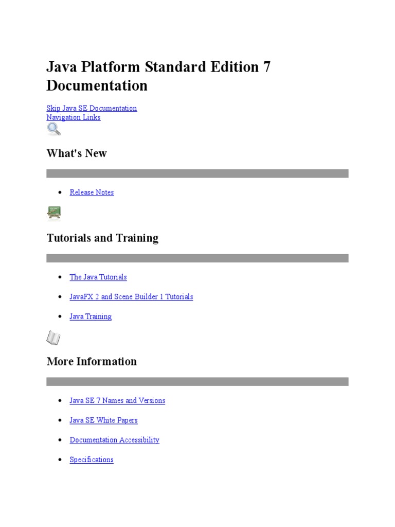 Java Platform Standard Edition 7 Documentation: What's New | PDF ...