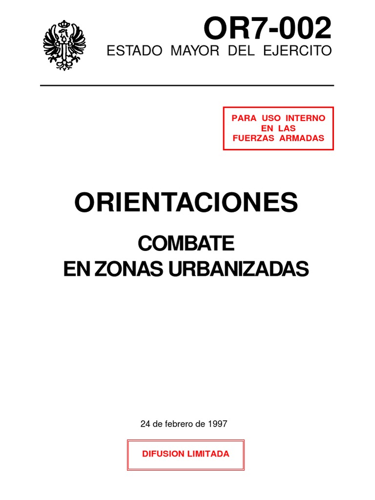 Combate Zonas Urbanizadas | PDF | Guerra antiaérea | Calle