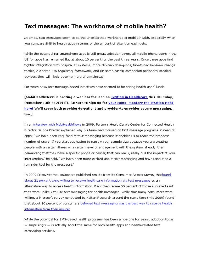 Text Messages | PDF | Text Messaging | Smoking Cessation