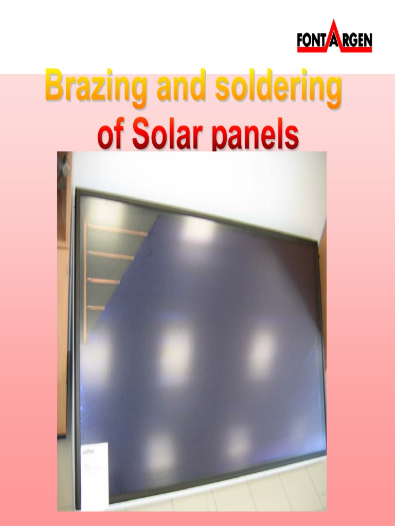 Brazing & Soldering of Solar Panels | PDF