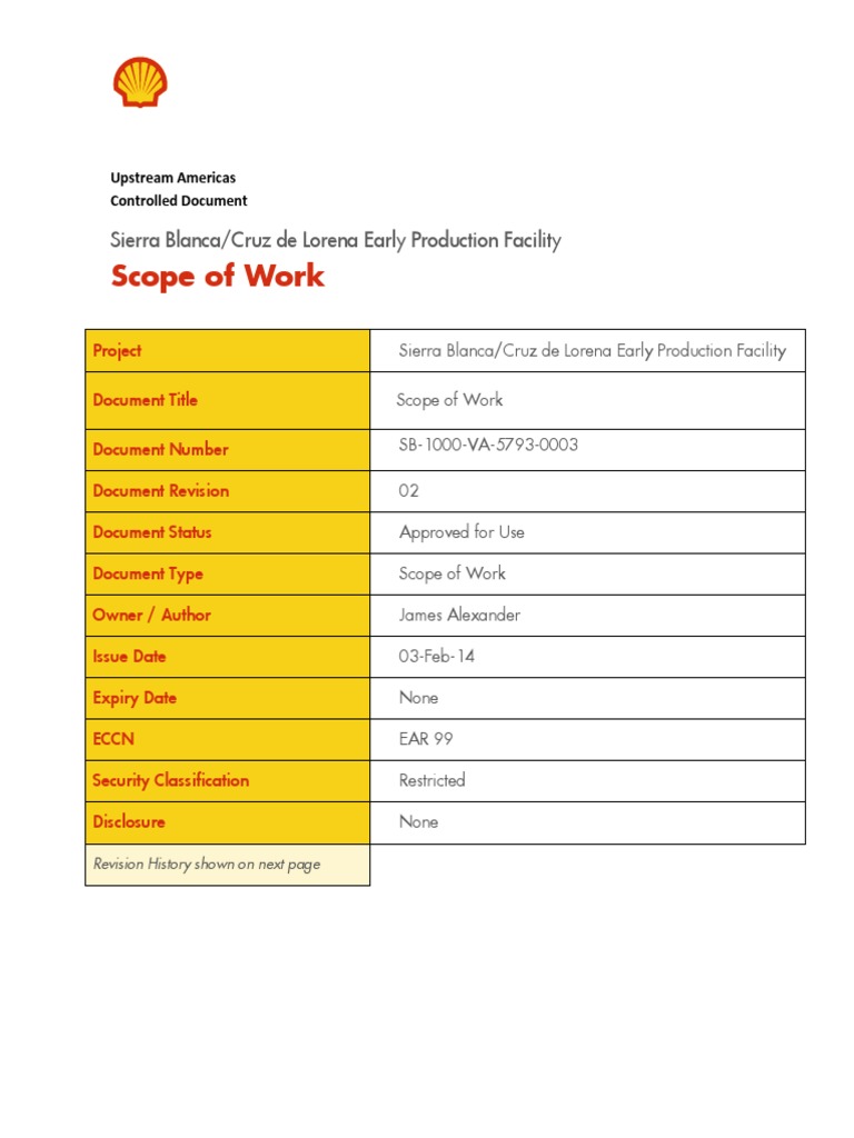 Scope of Work | PDF | Specification (Technical Standard) | General ...