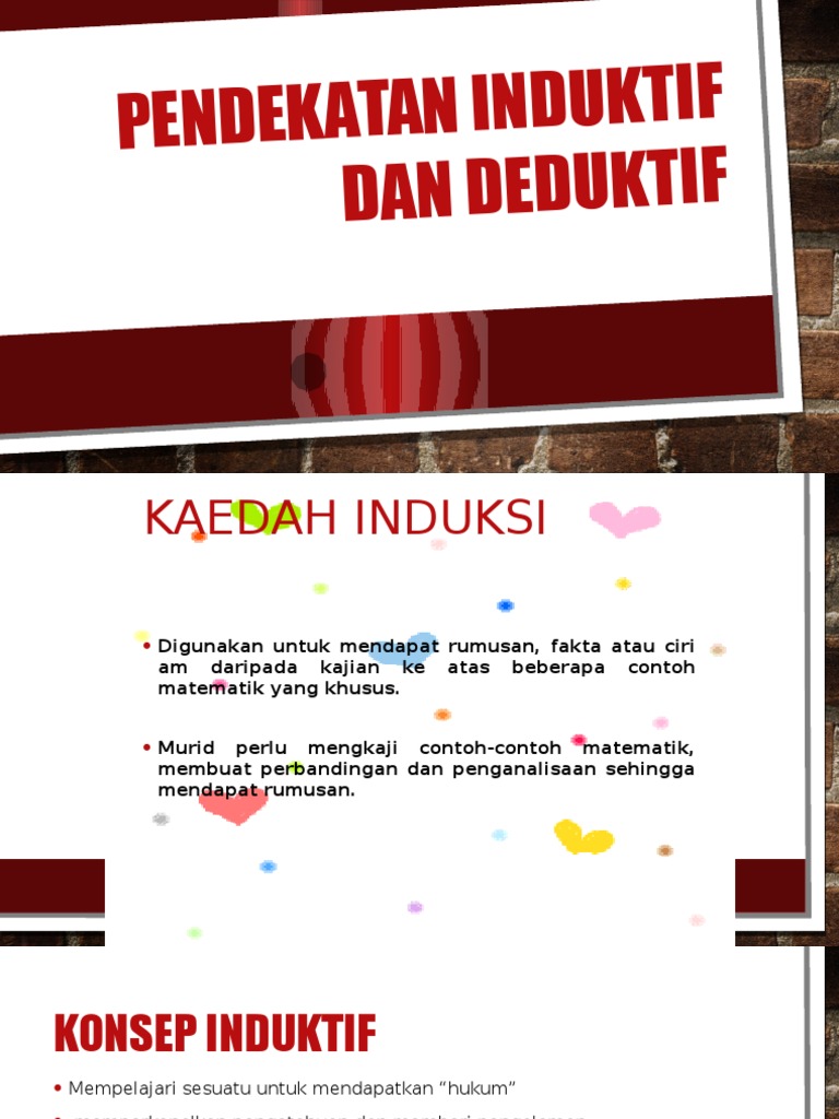 Pendekatan Induktif Dan Deduktif | PDF