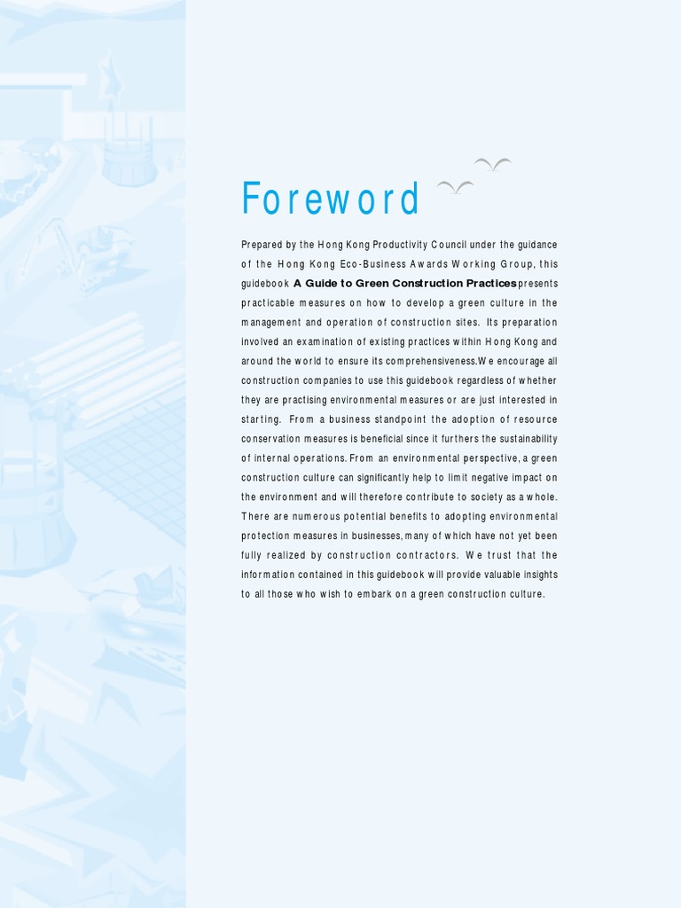 The Best Practice Guide For Environmental Protection in Construction ...