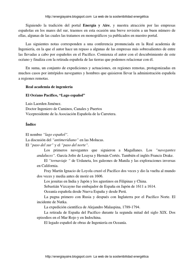 Expediciones Españolas en El Pacífico | PDF | océano Pacífico | Exploración