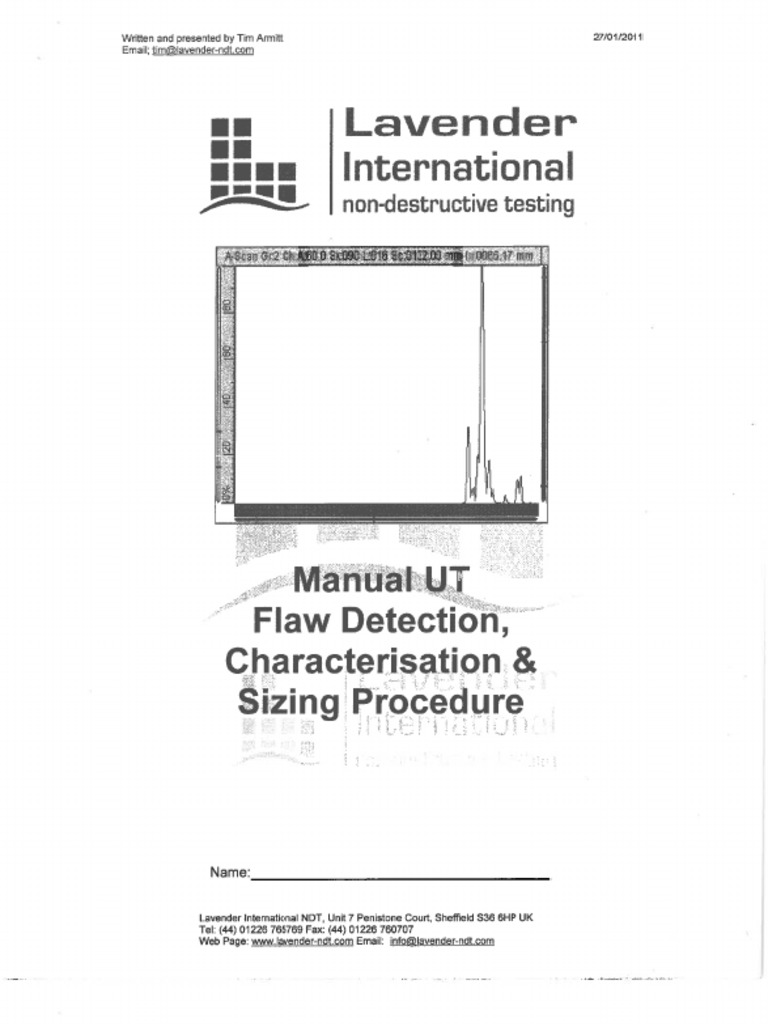 Manual UT Caracterization Procedure | PDF