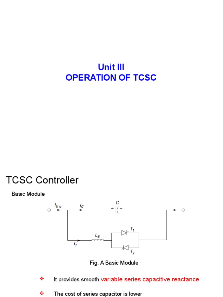 TCSC | PDF | Capacitor | Inductor