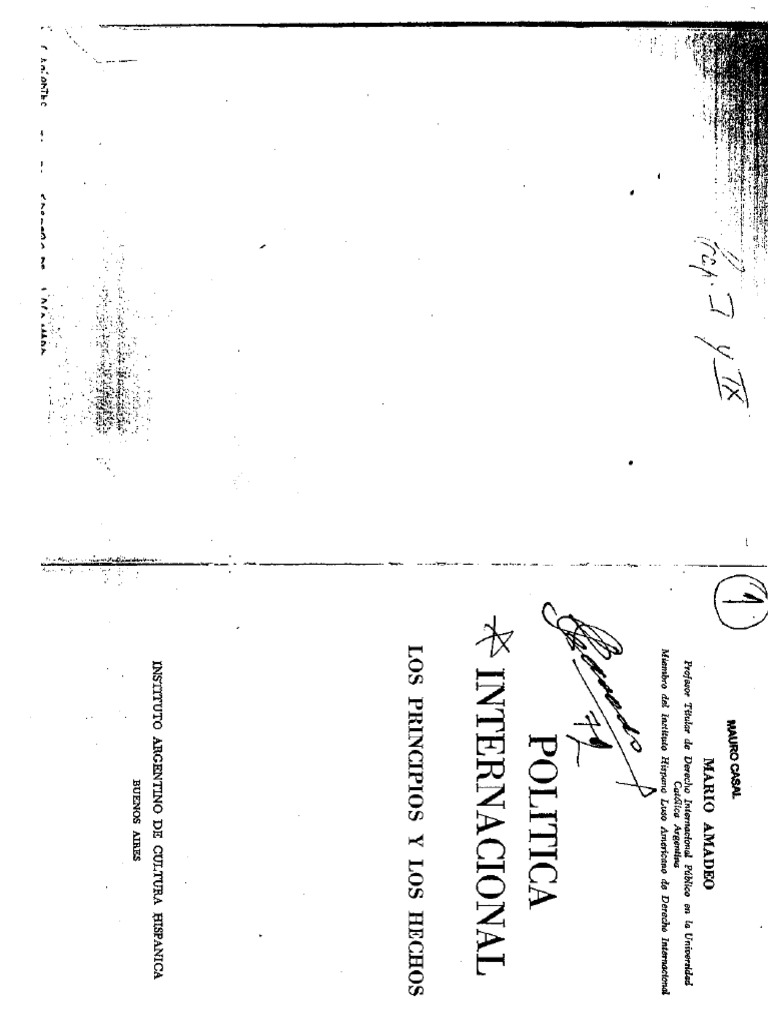 Mario Amadeo Política Internacional | PDF