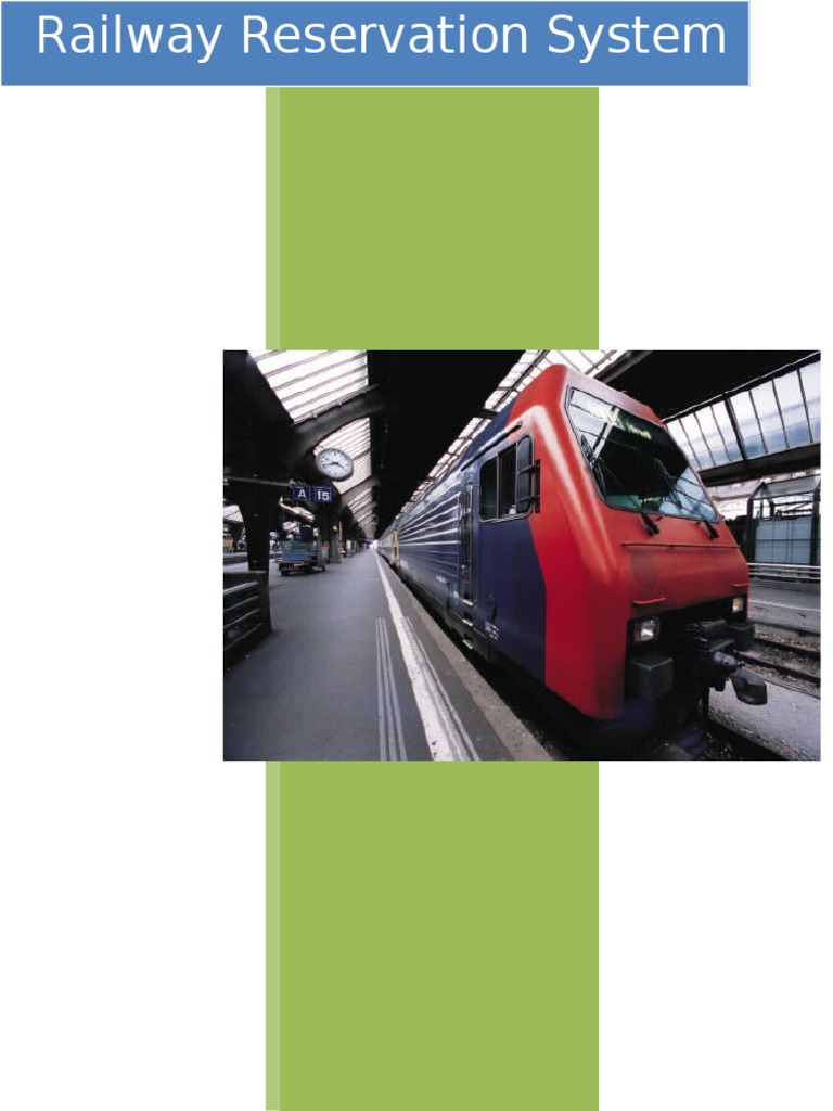 Report - Railway Reservation System | PDF | Rail Transport | Transport