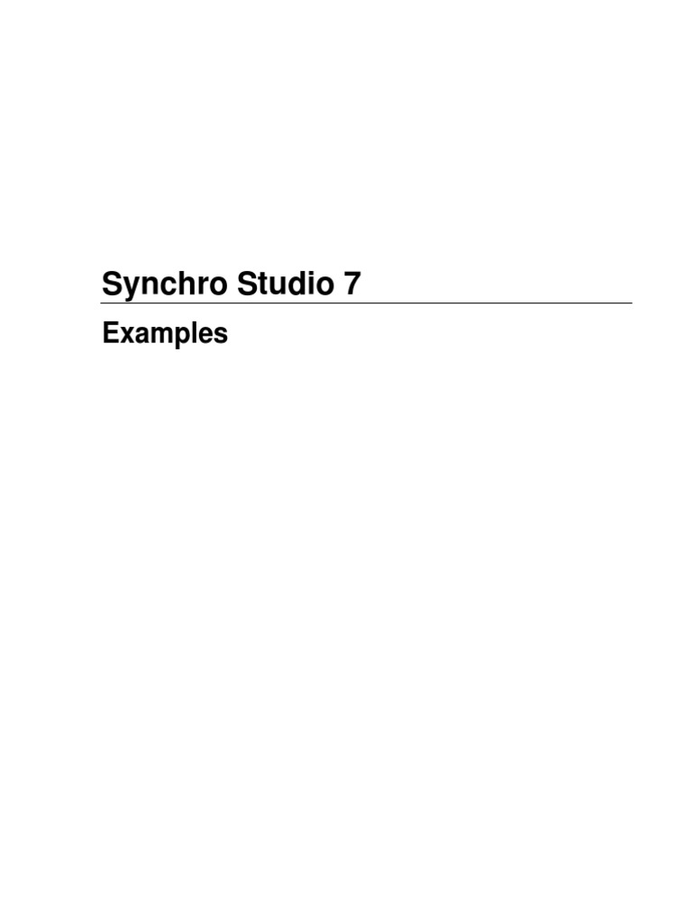 Synchro Studio Examples | PDF | Interchange (Road) | Road Transport