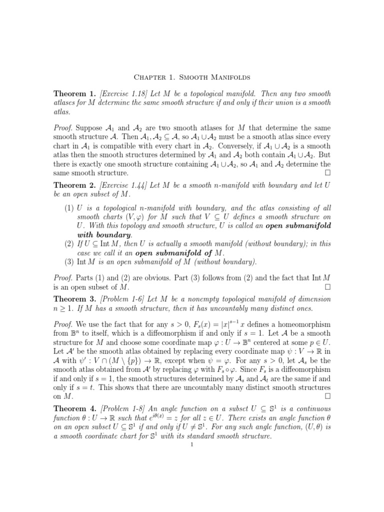Introduction To Smooth Manifolds PDF | PDF | Differentiable Manifold ...