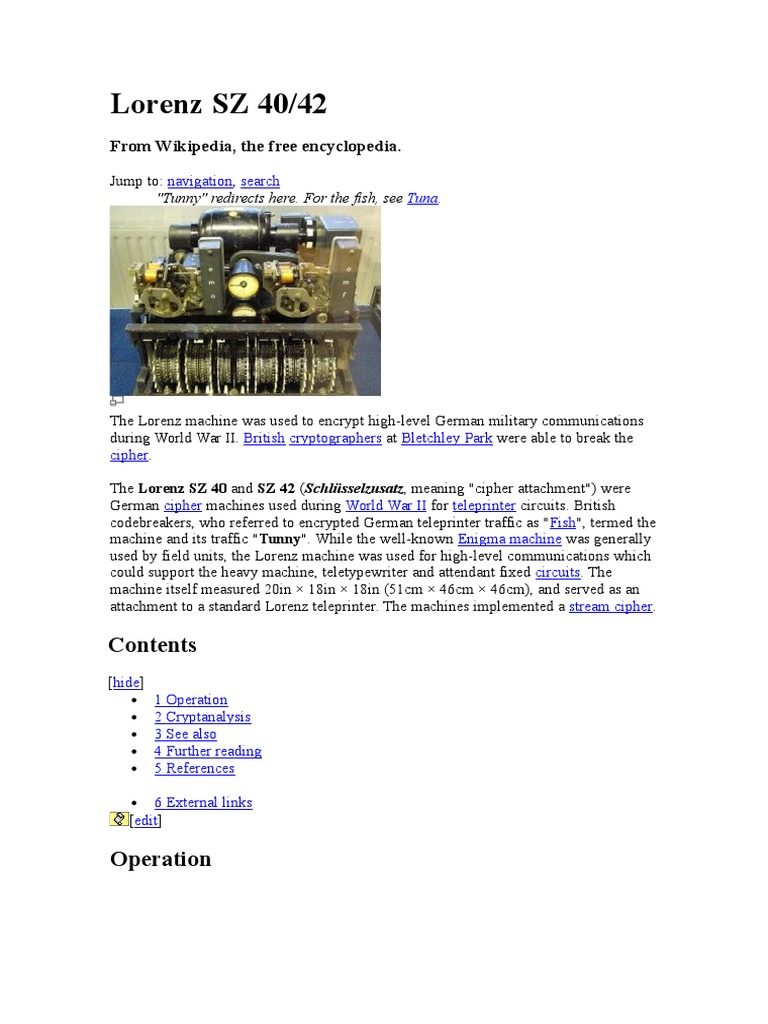 Lorenz SZ 40 | PDF | Military Technology | Signals Intelligence