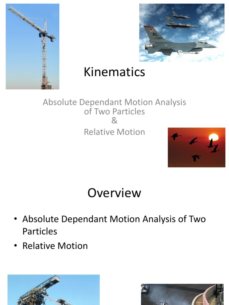 Kinematics: Absolute Dependant Motion Analysis of Two Particles ...