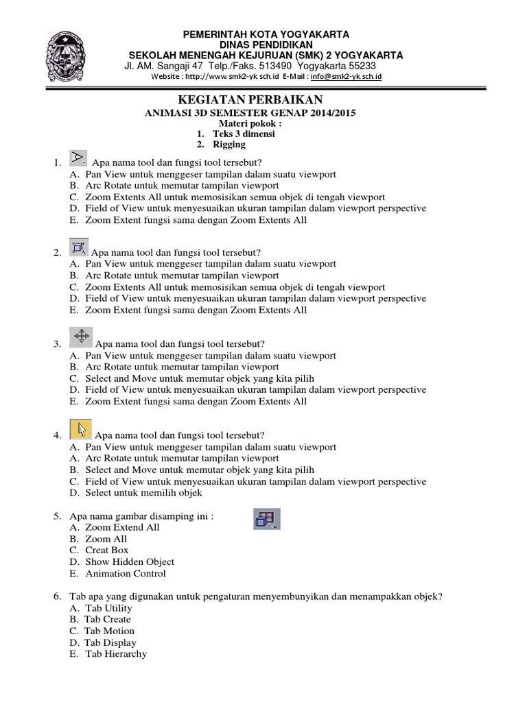 Remidi Uts Animasi 3D | PDF