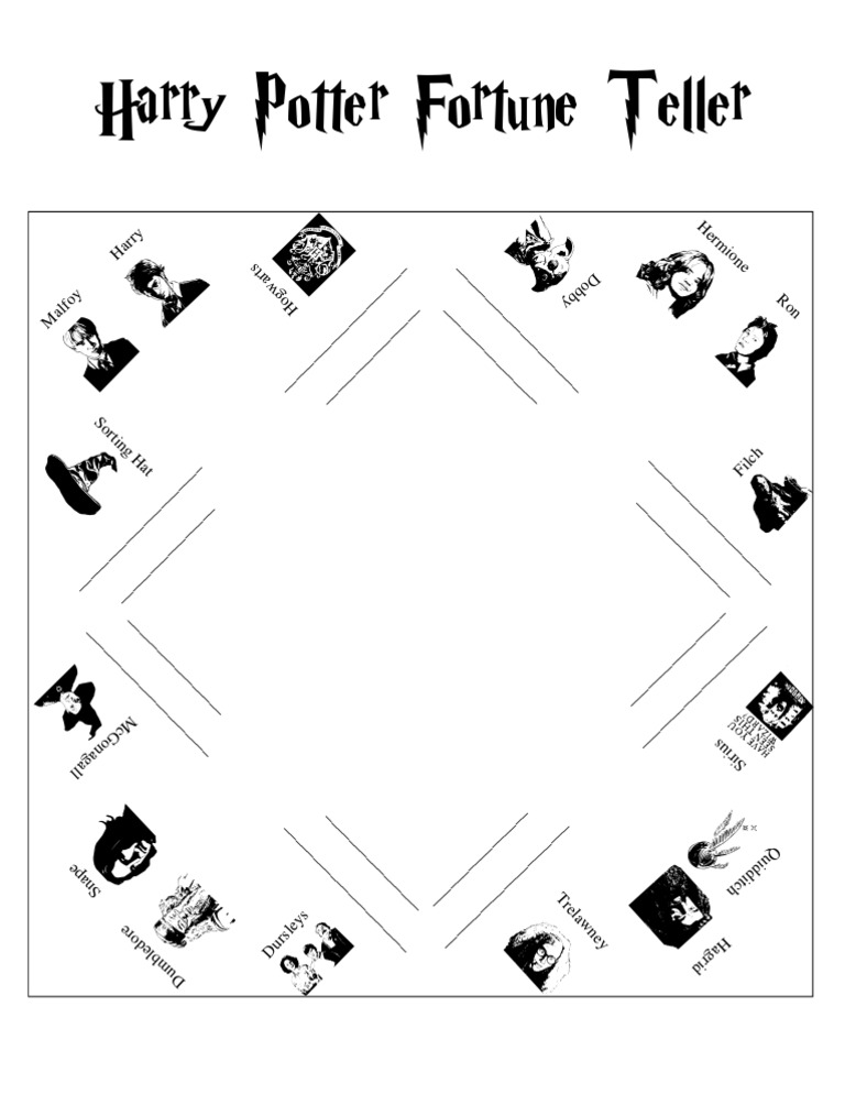 Harry Potter Fortune Teller Template | PDF