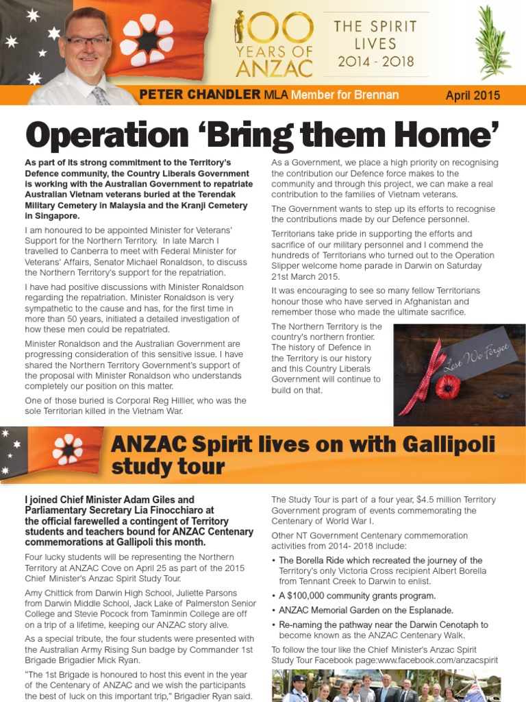 Brennan 100 Years of ANZAC Centenary News | PDF | Military Of Australia ...