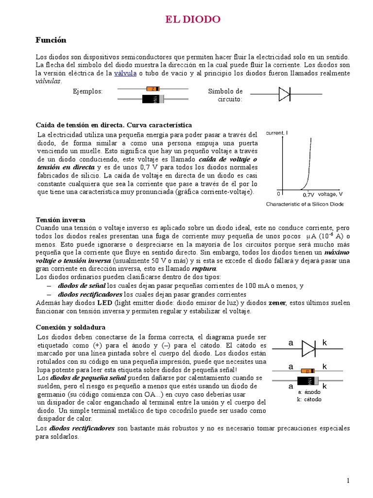 Diodo | PDF | Diodo | Diodo emisor de luz