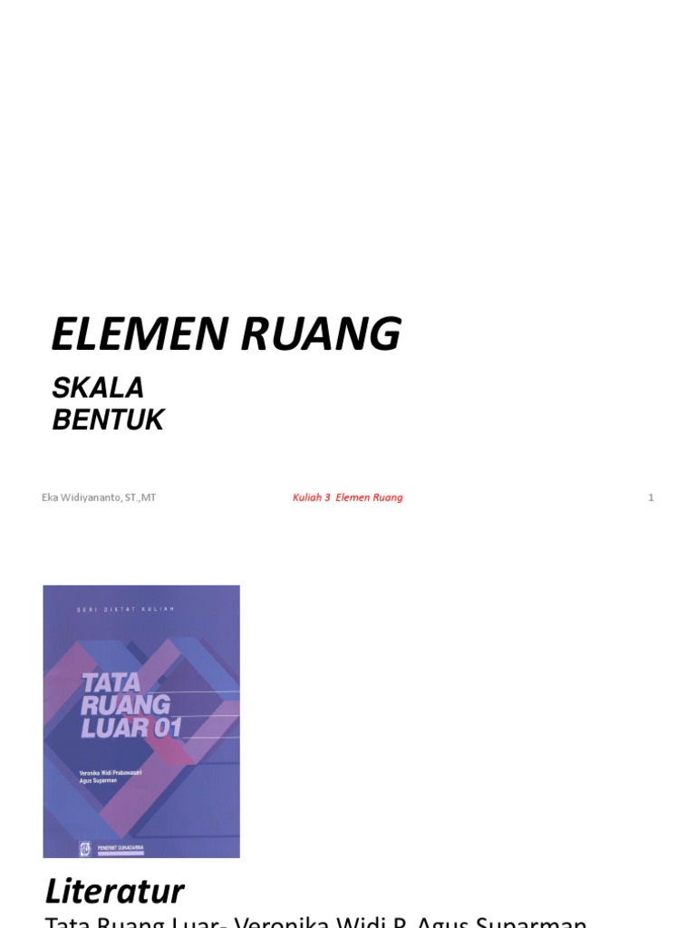 Kuliah 3 Elemen Ruang Luar | PDF | Sains & Matematika