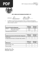 Daily Ambulance Checklist | PDF | Ambulance | Vehicles