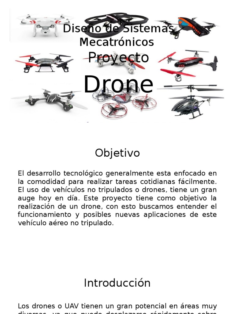 Diseño y Funcionamiento de Drones | PDF | Vehículo aéreo no tripulado ...
