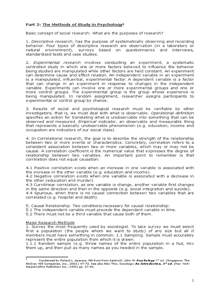 Part 2 The Social Science Research Process | PDF | Experiment | Survey ...