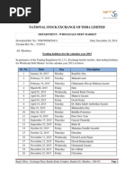 NSE Trading Holidays 2025 List | PDF | Religious Holidays