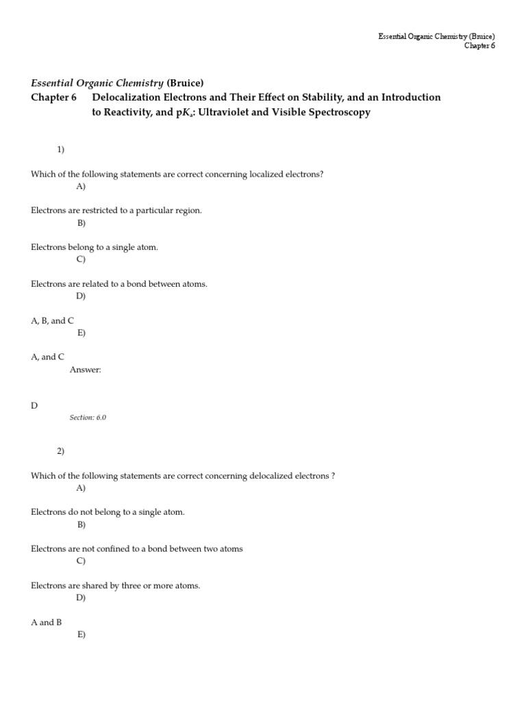 Org Chem 6 | PDF | Interaction | Applied And Interdisciplinary Physics
