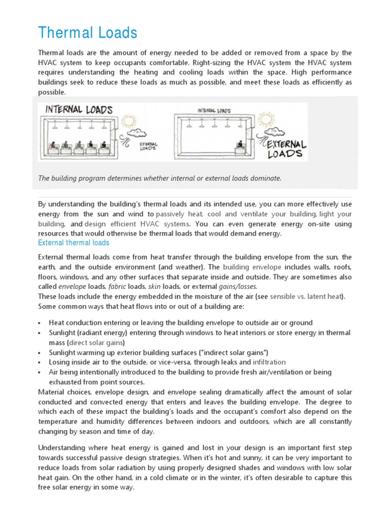 3 Thermal Loads | PDF | Hvac | Heat Pump