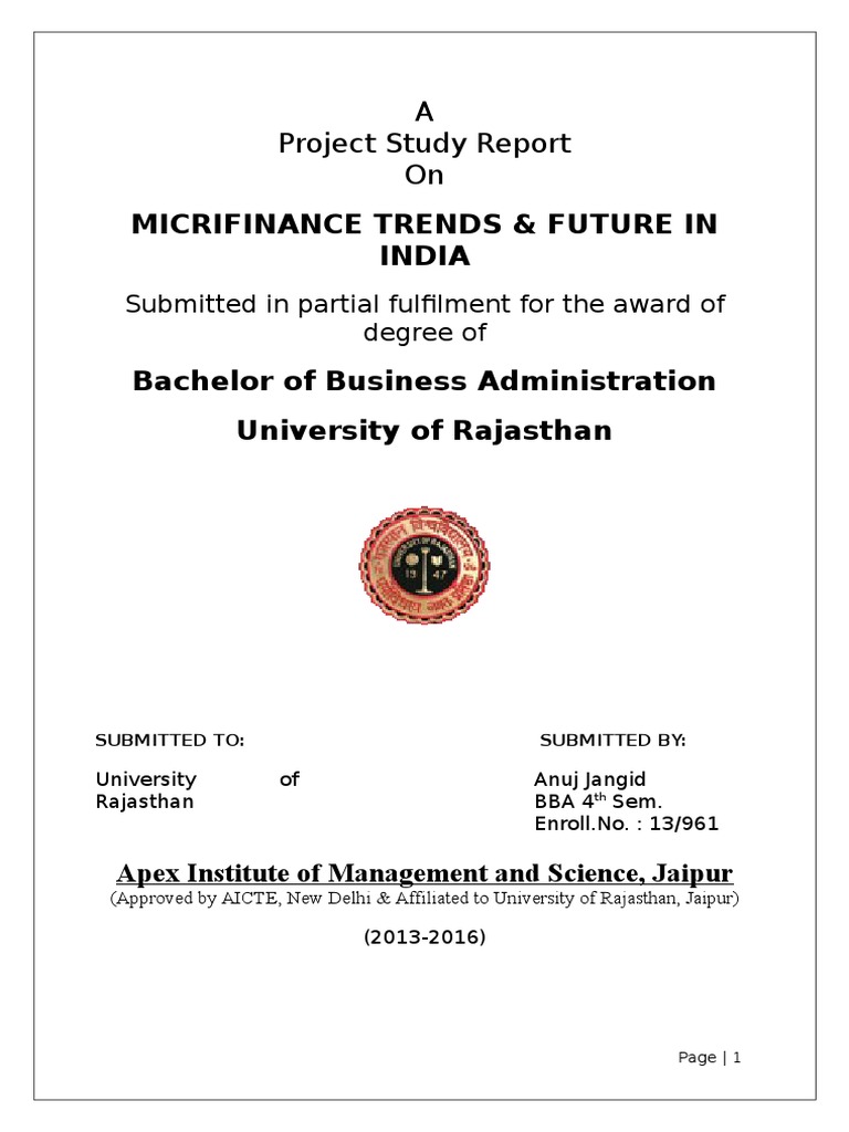 Introduction To Micro Finance | PDF | Microfinance | Microcredit