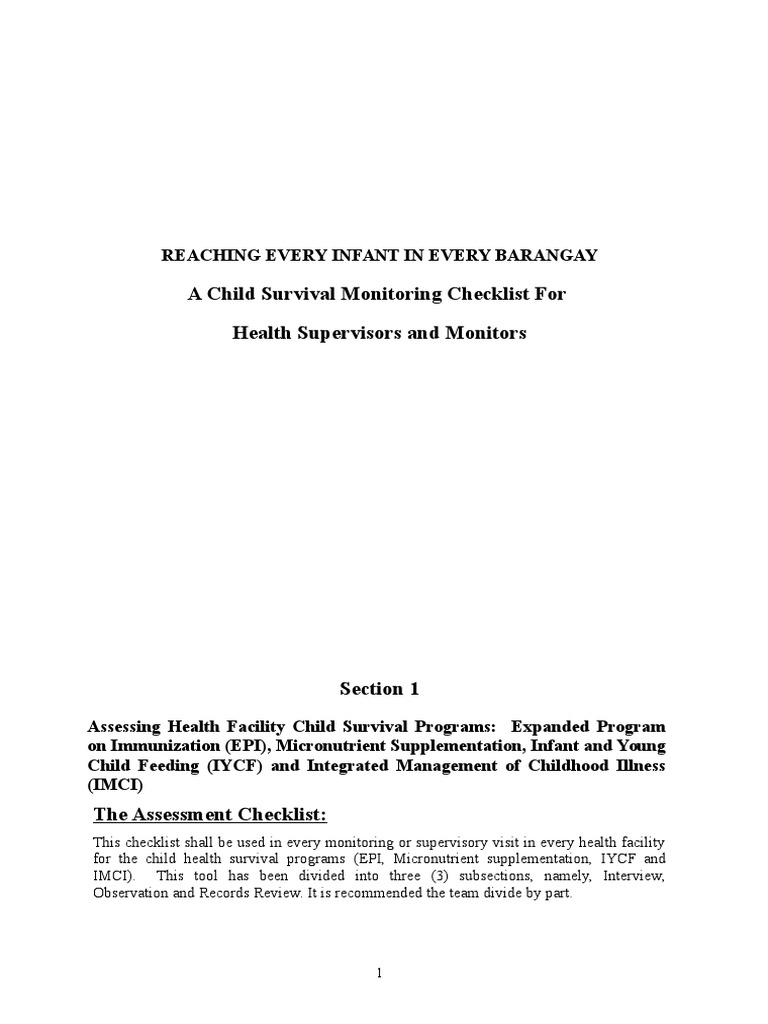 Child Monitoring Tool (Updated) | Download Free PDF | Breastfeeding ...