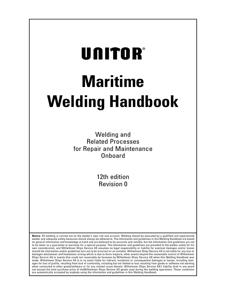 Welding Handbook - Intranet 12 Edition | PDF | Welding | Construction