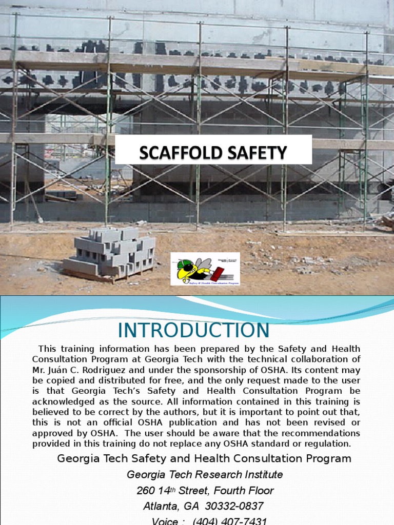 Scaffolding | PDF | Scaffolding | Occupational Safety And Health Administration