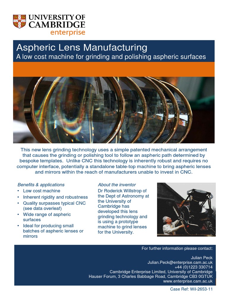 Lens Marketing Sheet | PDF | Lens (Optics) | Electromagnetic Radiation