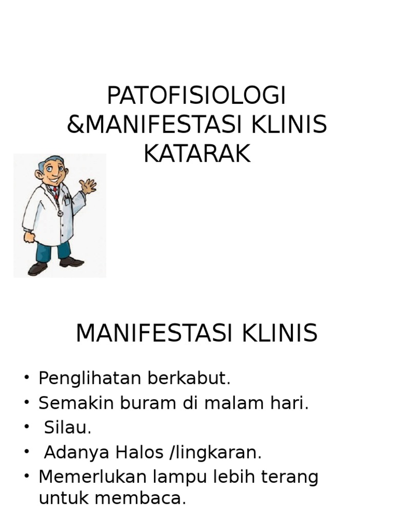 Patofisiologi &manifestasi Klinis Katarak | PDF