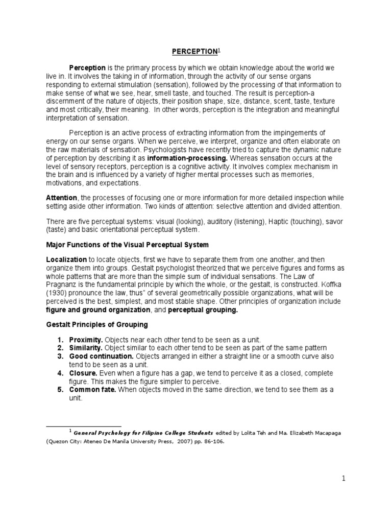 General Psychology For Filipino College Students Edited by Lolita Teh ...