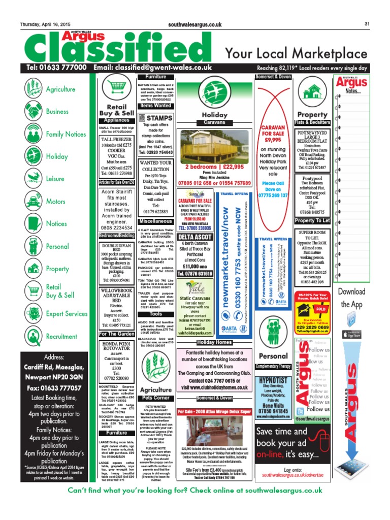 Classified: Your Local Marketplace | PDF | Carpentry | Advertising