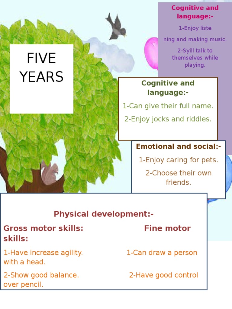 Child Development Milestones at Five | PDF