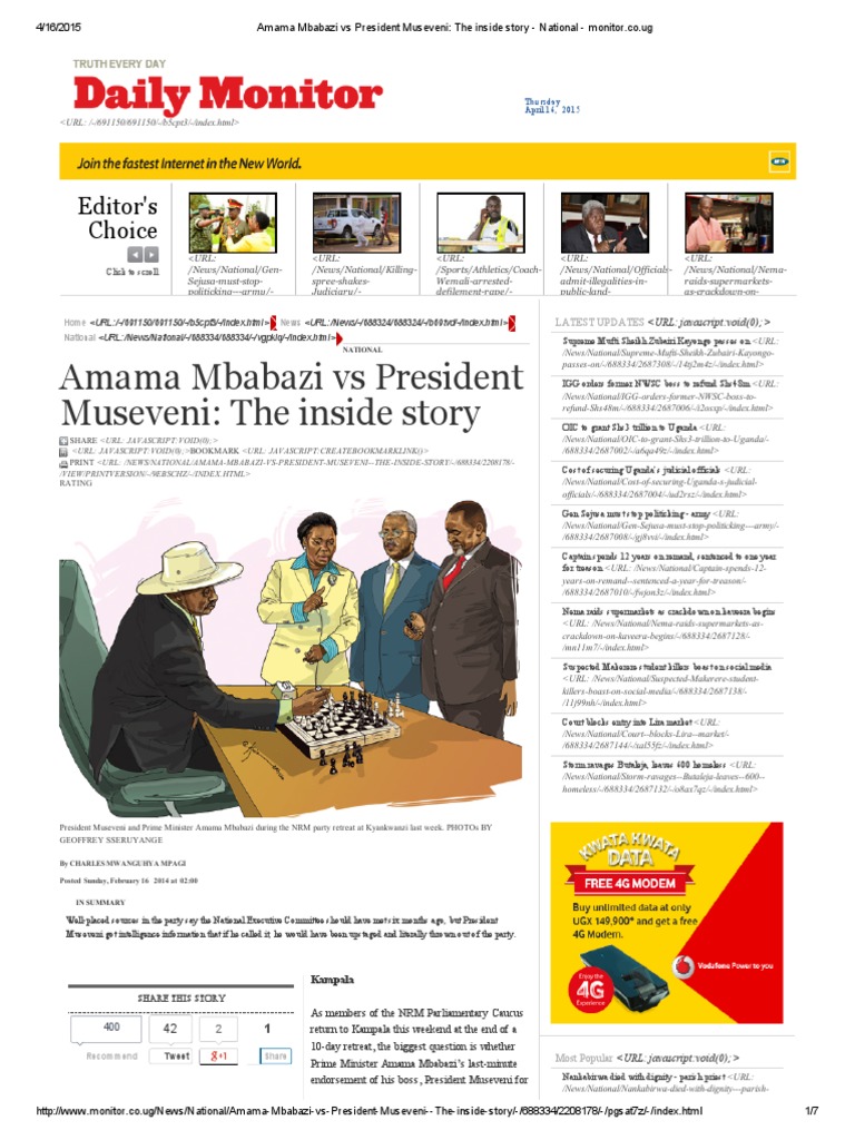 Political Reporting: Winner - Charles Mwanguhya Mpagi, Daily Monitor ...
