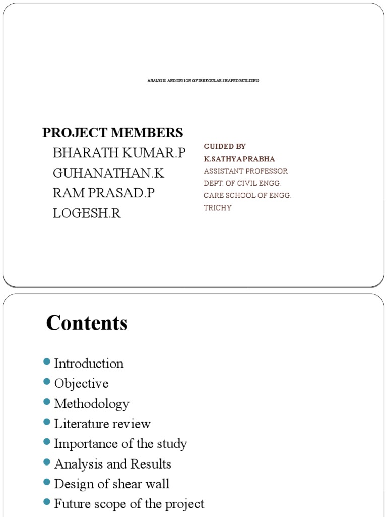 Irregular Shape Building | PDF | Strength Of Materials | Materials