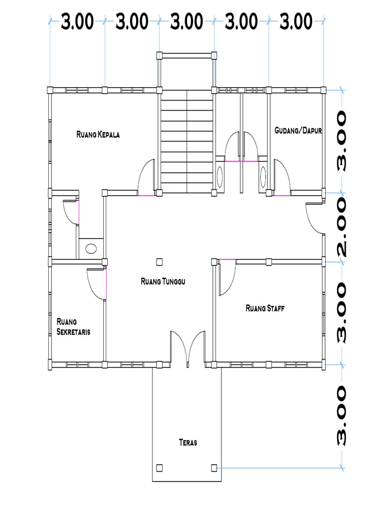 Denah LT 1 | PDF